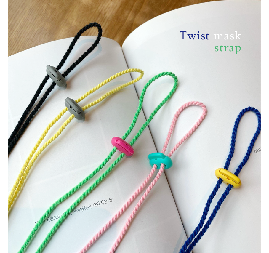 Twist mask strap